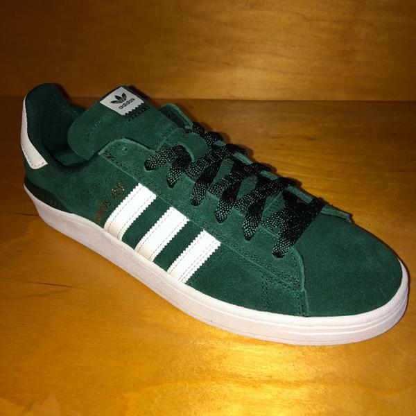 Adidas Campus ADV (Green/White/Gold) Footwear Adult at Westside Tarpon