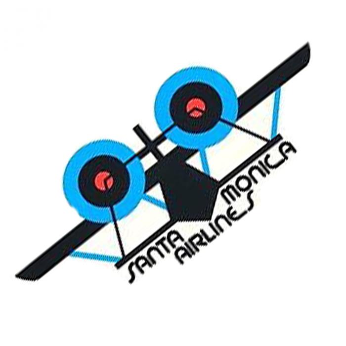 Santa Monica Airlines Classic SMA Plane Sticker Accessories Stickers at ...