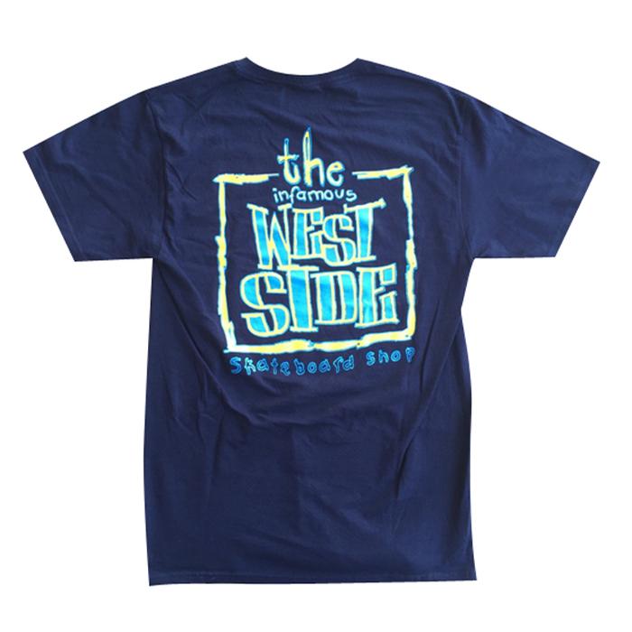 Westside Skateshop Classic Tee Navy Clothing Shirts at Westside Tarpon