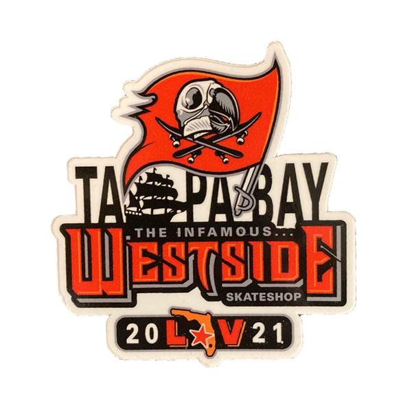 Westside Skateshop Bucs Sticker Accessories Stickers at Westside Tarpon