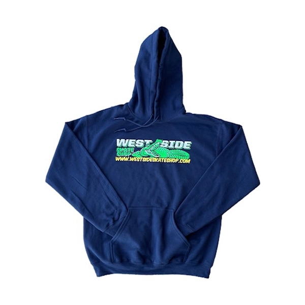 Westside Skateshop Gator Pullover Hoodie (Navy) Clothing Sweatshirts at ...
