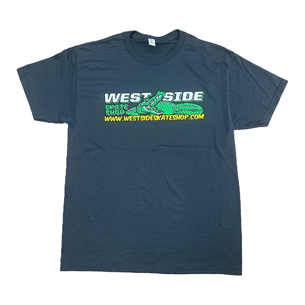 Westside Skateshop Gator Tee (Dark Grey) Clothing Shirts at Westside Tarpon
