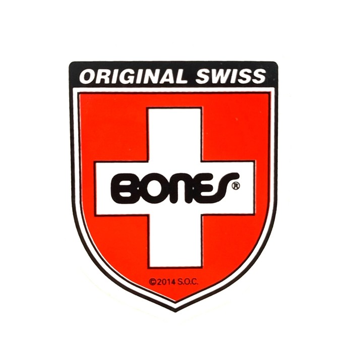 Bones Original Swiss Logo Small Accessories Stickers at Westside Tarpon