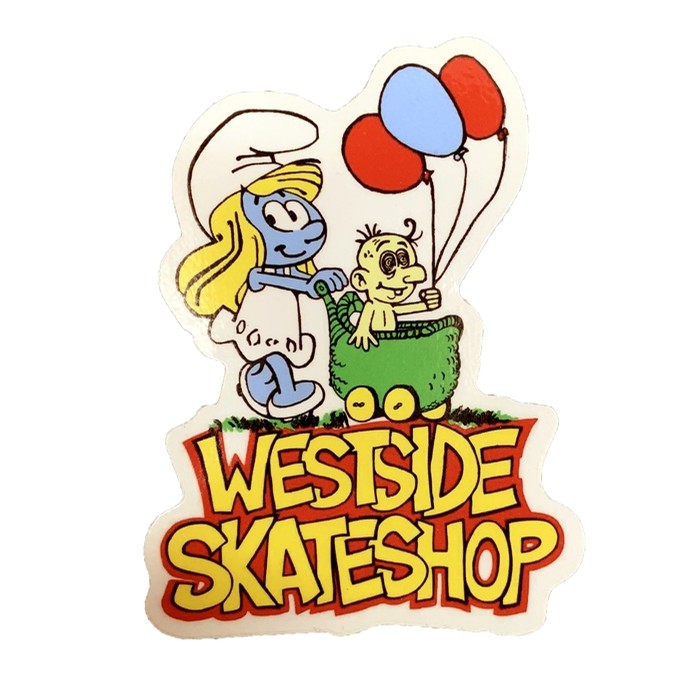 Westside Skateshop Smurf Sticker Accessories Stickers at Westside Tarpon